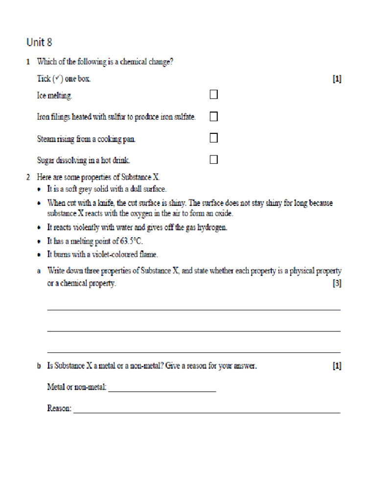 Extra Question-Grade 6 (Chemistry) - 250602 - 153026 | PDF