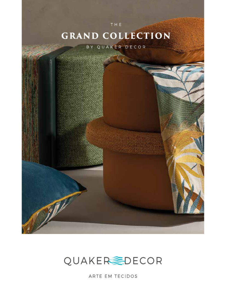 Coleção The Grand da Quaker Decor | PDF | Têxteis | Materiais