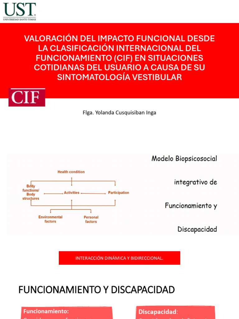 Clase CIF | PDF | Invalidez | Sicología
