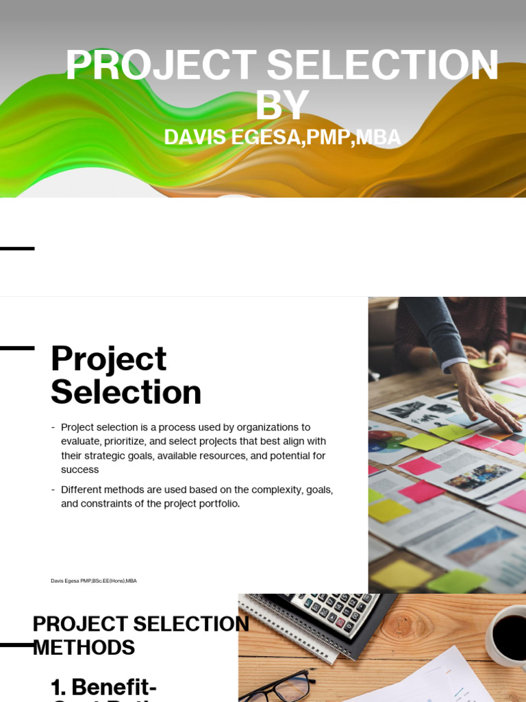 Lecture 2C - Project Selection | PDF | Net Present Value | Investing