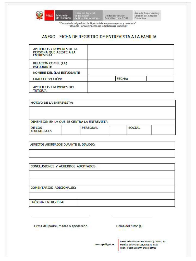 Fichas Individual-Familiar | PDF