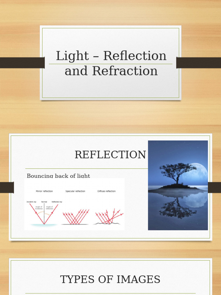 Light - Reflection and Refraction | PDF | Mirror | Sphere