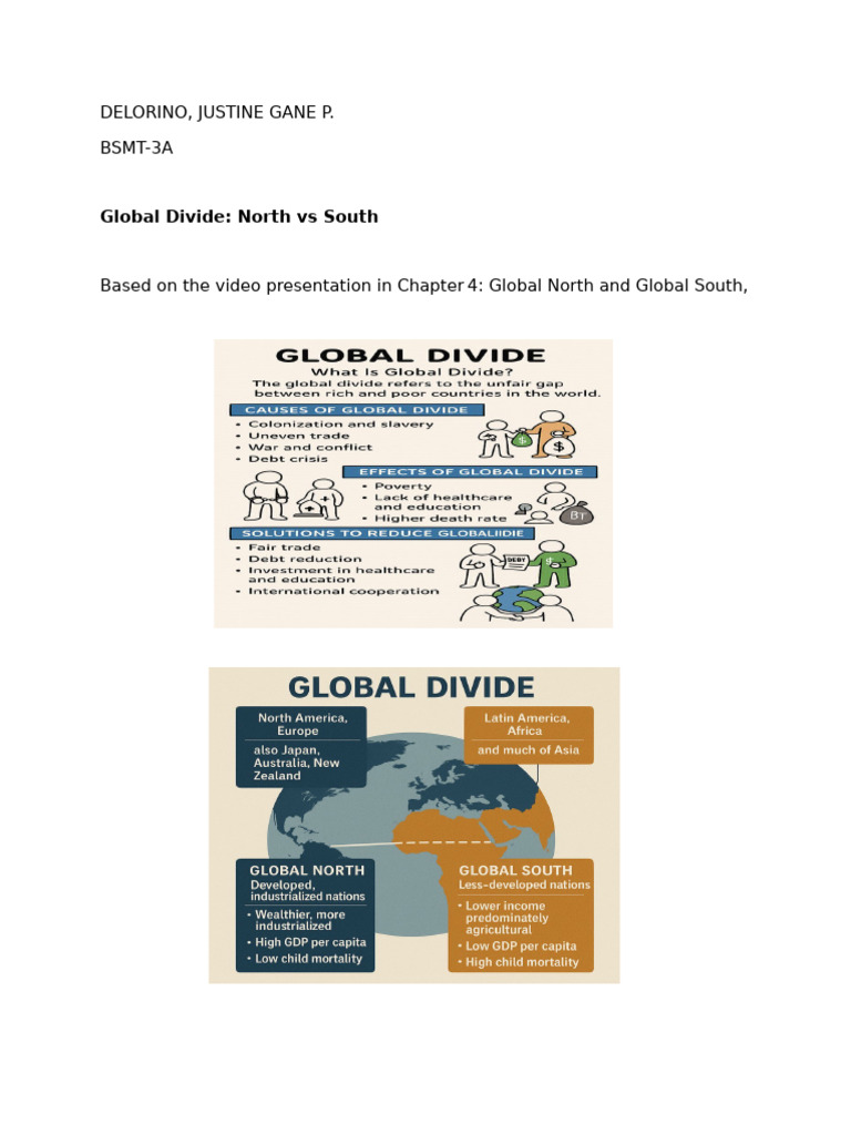 Addressing the Global Divide: North vs South | PDF