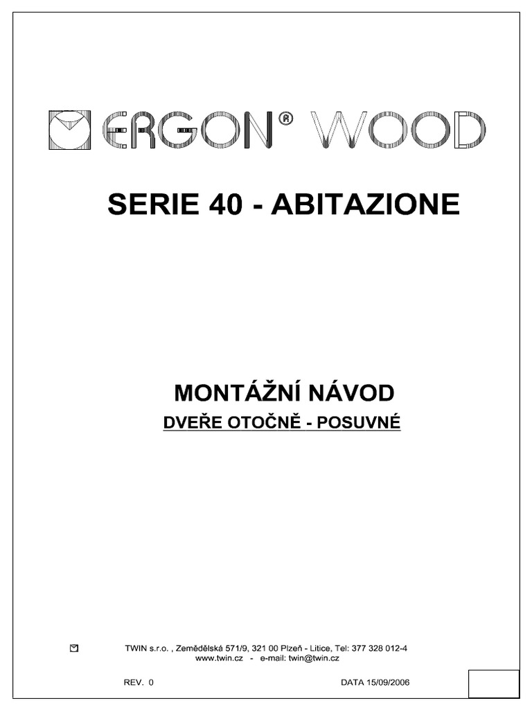 Ergon Wood - Montážní Návod | PDF