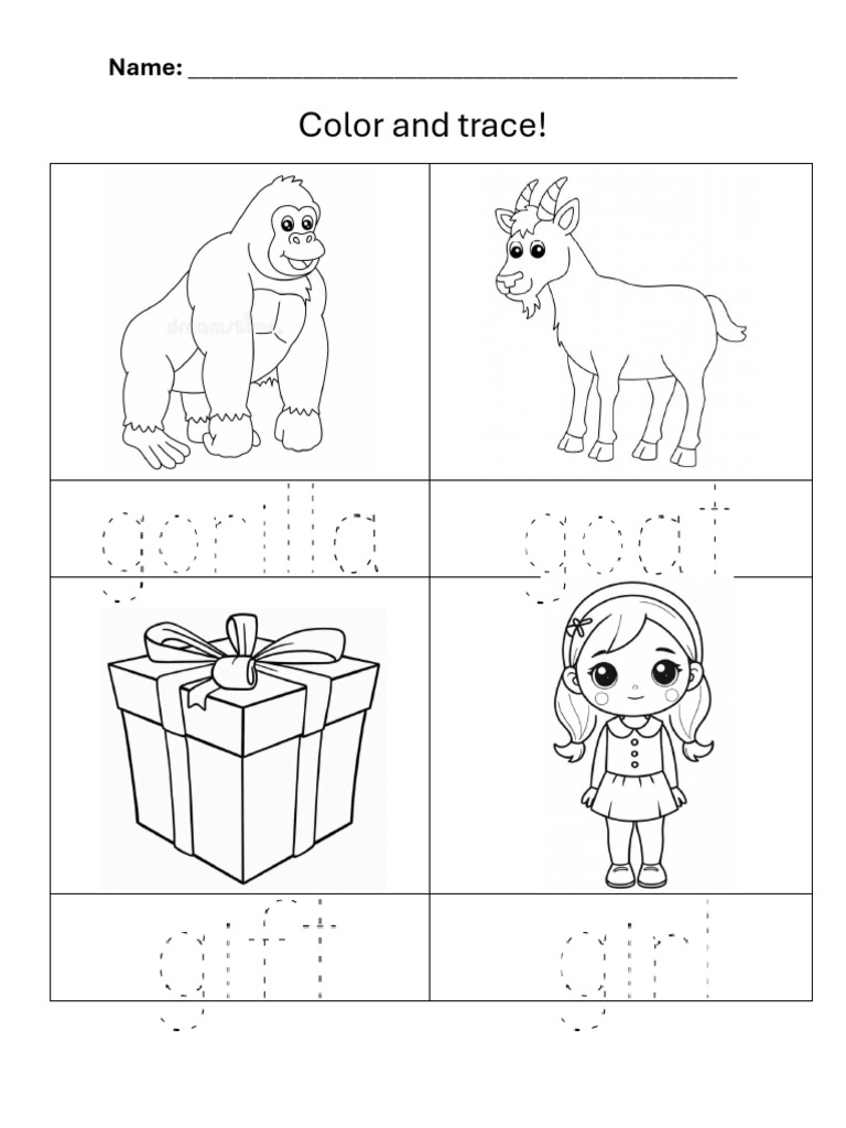 Letter G - Kindergarten | PDF