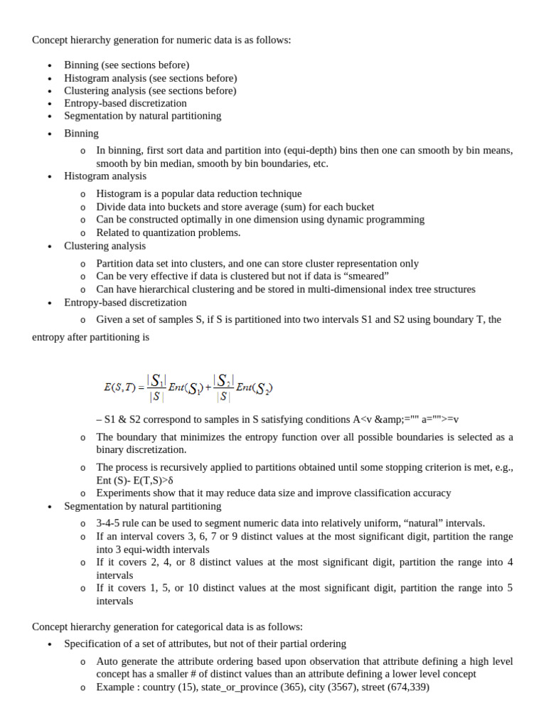 Numeric Data Binning and Discretization Techniques | PDF | Histogram ...