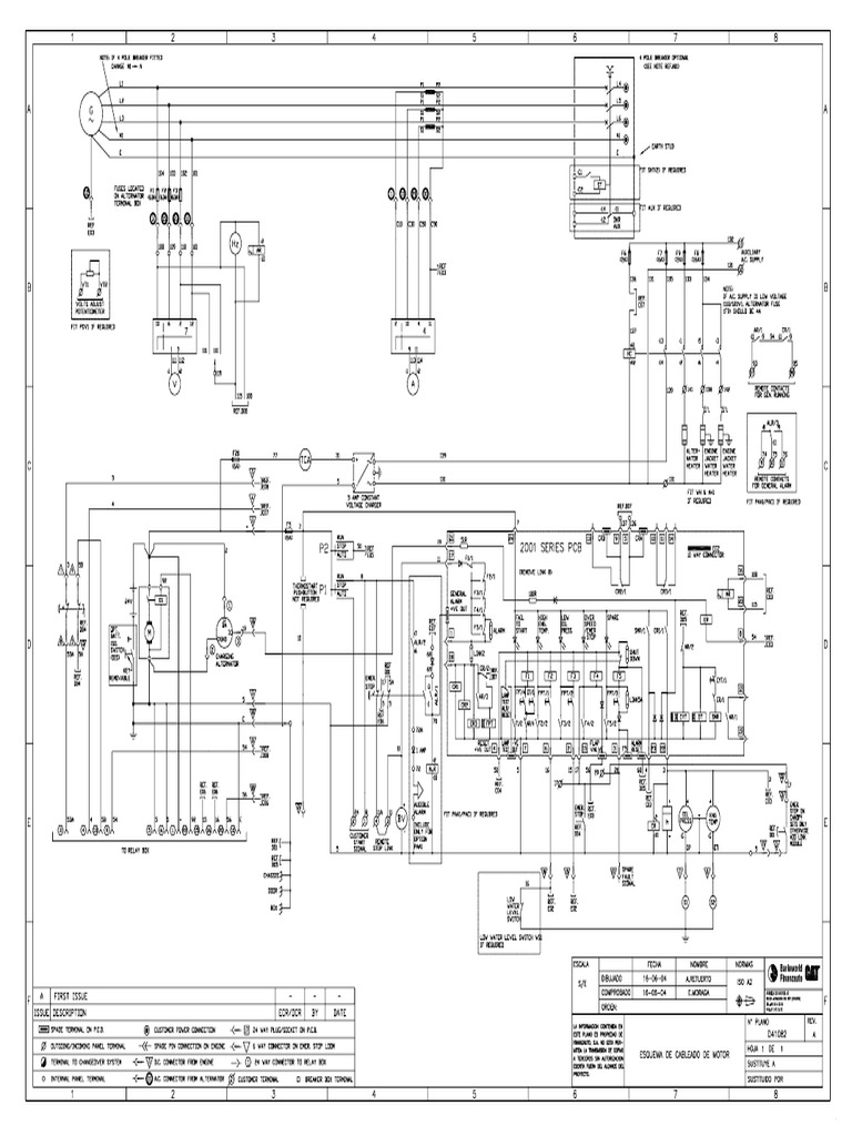 Esquema Cableado Motor (Plano D41082) | PDF