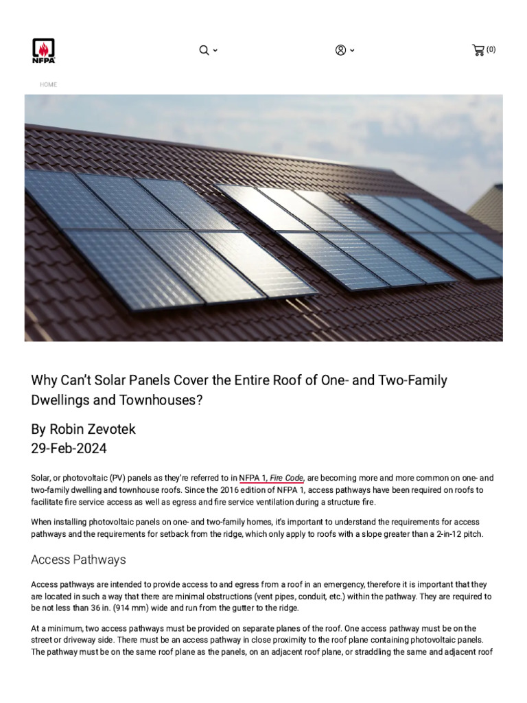 Solar Panel Safety Requirements for Homes | PDF | Photovoltaics | Roof