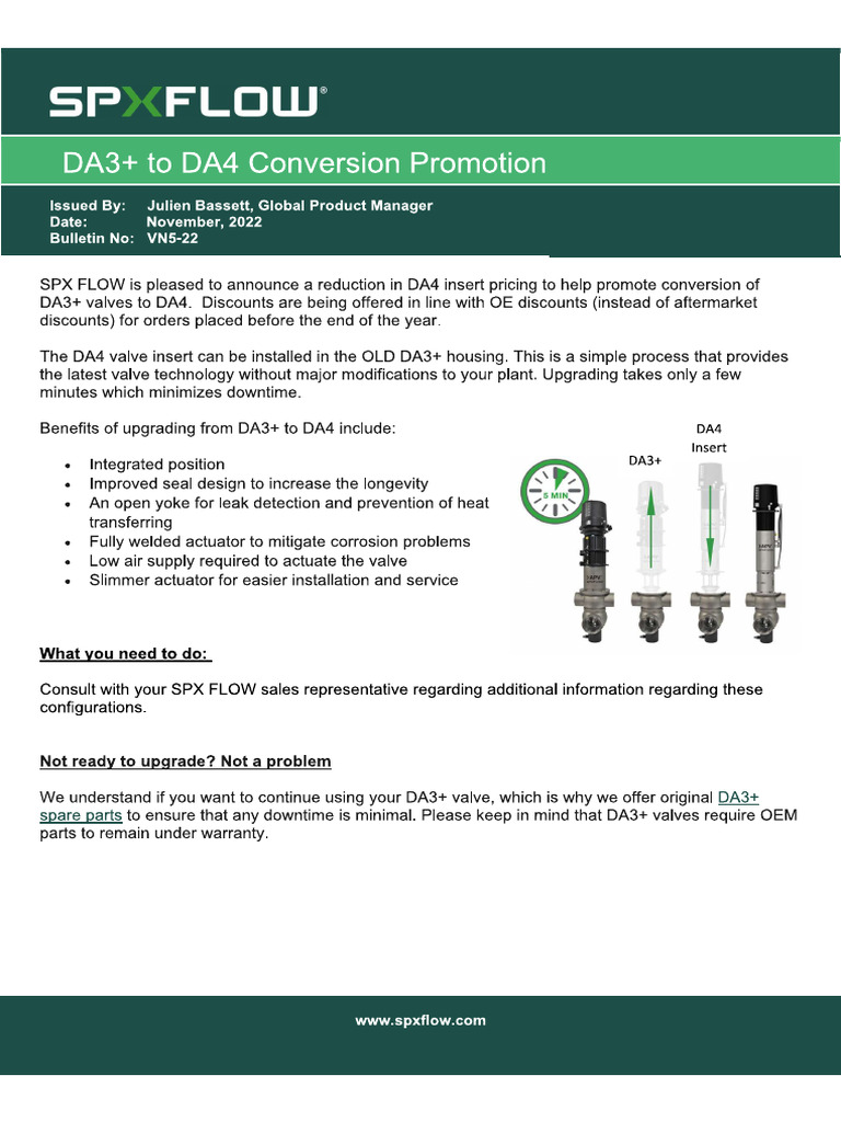 DA3+ To DA4 Conversion Promotion - InSERT KIT | PDF