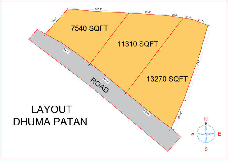 Layout Plan Dhuma Patan Facing | PDF