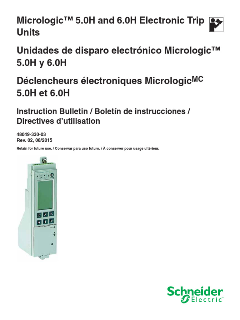 Micrologic 5.0 | PDF | Electromagnetic Interference | Electrical ...