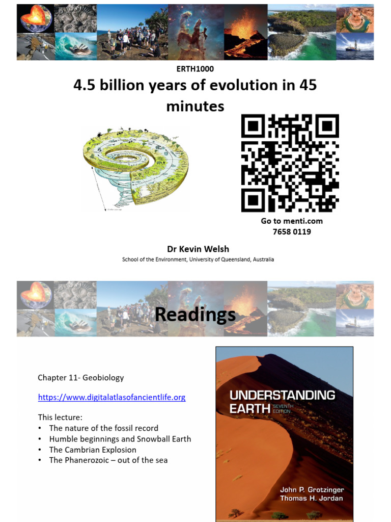Lecture 21 - 4.5 Billion Years in 45 Minutes Pp1 | PDF | Fossil