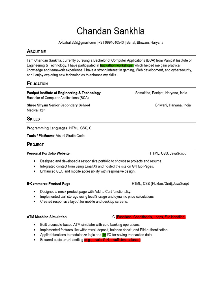 Chandan Sankhla | PDF