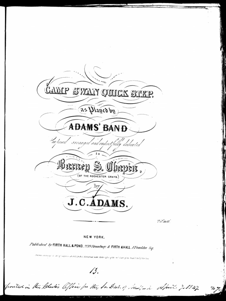 J.C. Adams - Camp Swan Quick Step | PDF