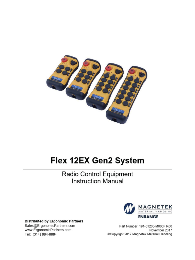 Flex 12EX2 System Instruction Manual | PDF | Crane (Machine ...