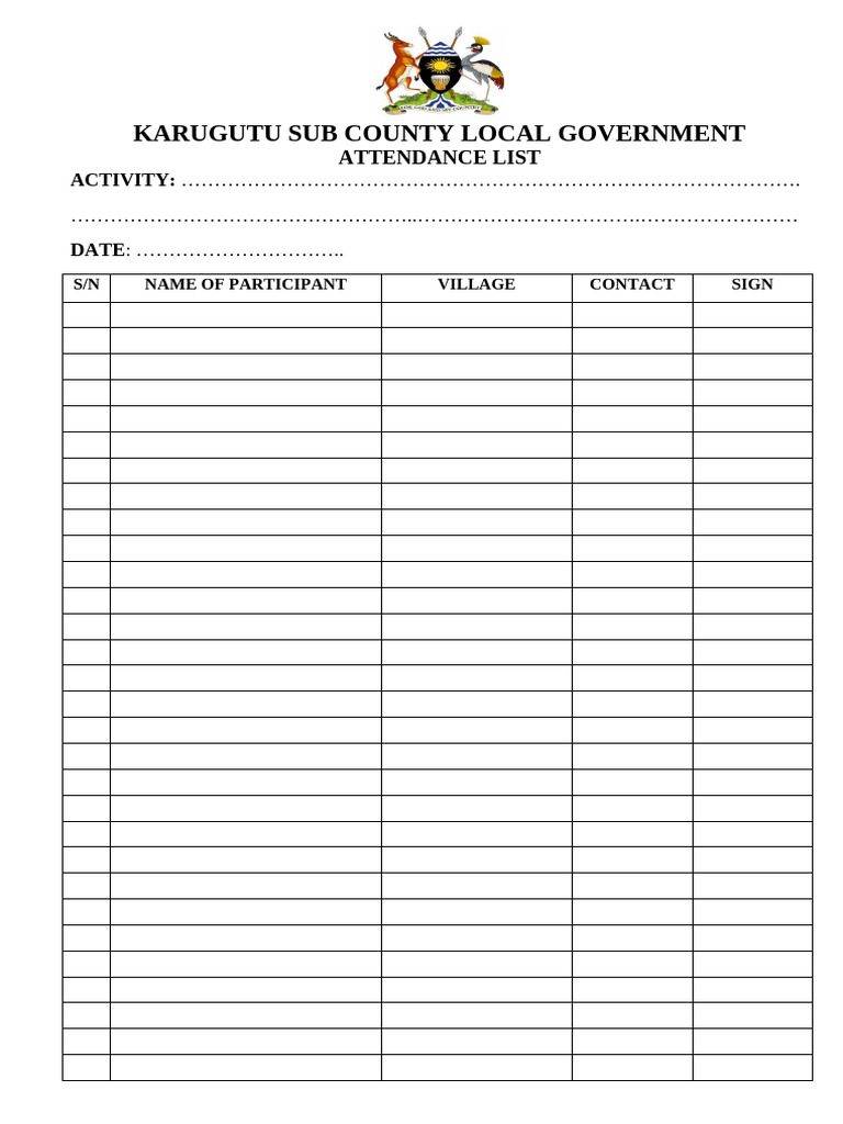 Karugutu Sub County Water Facilities List | PDF