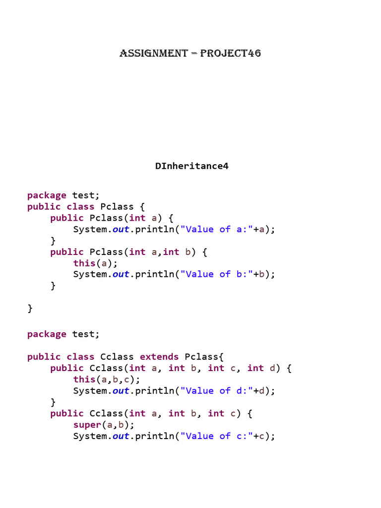 Constructor Overloading | PDF