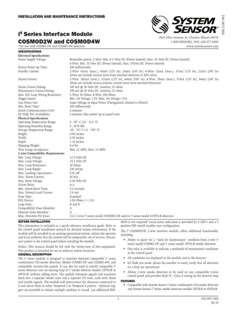 i4 Series Interface Module Guide | PDF | Electrical Wiring | Light ...