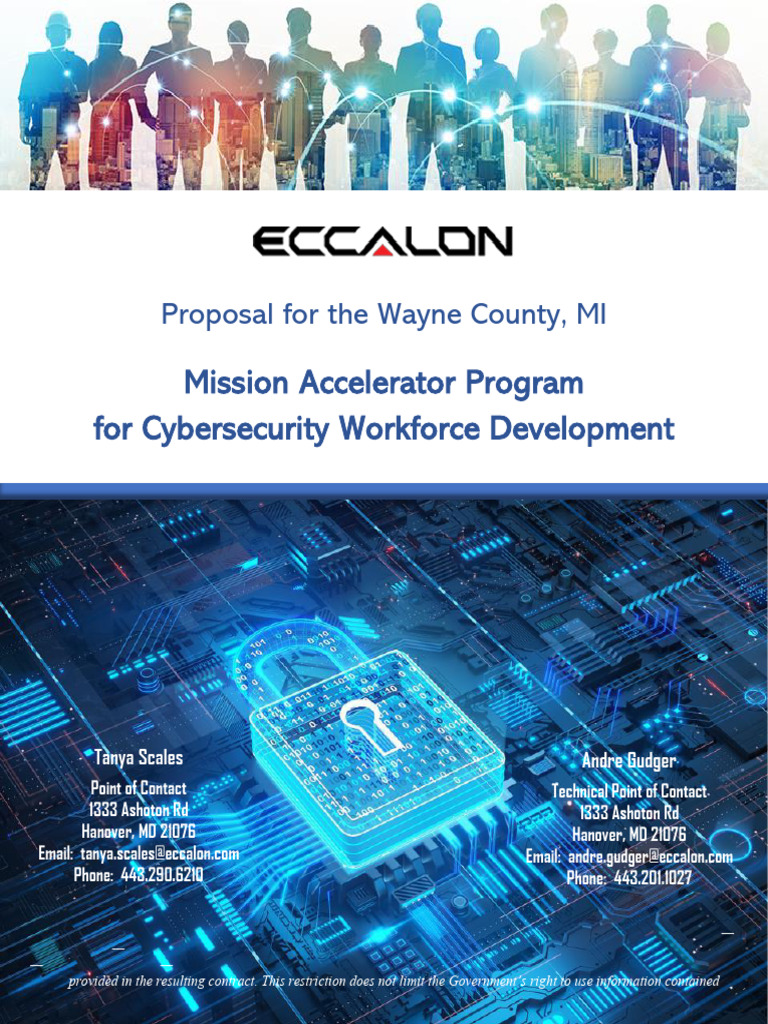 Proposal - Wayne County Cybersecurity Workforce Development - FINAL ...
