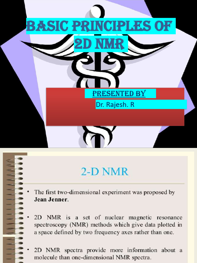 Principles of 2D NMR Spectroscopy | PDF | Two Dimensional Nuclear ...