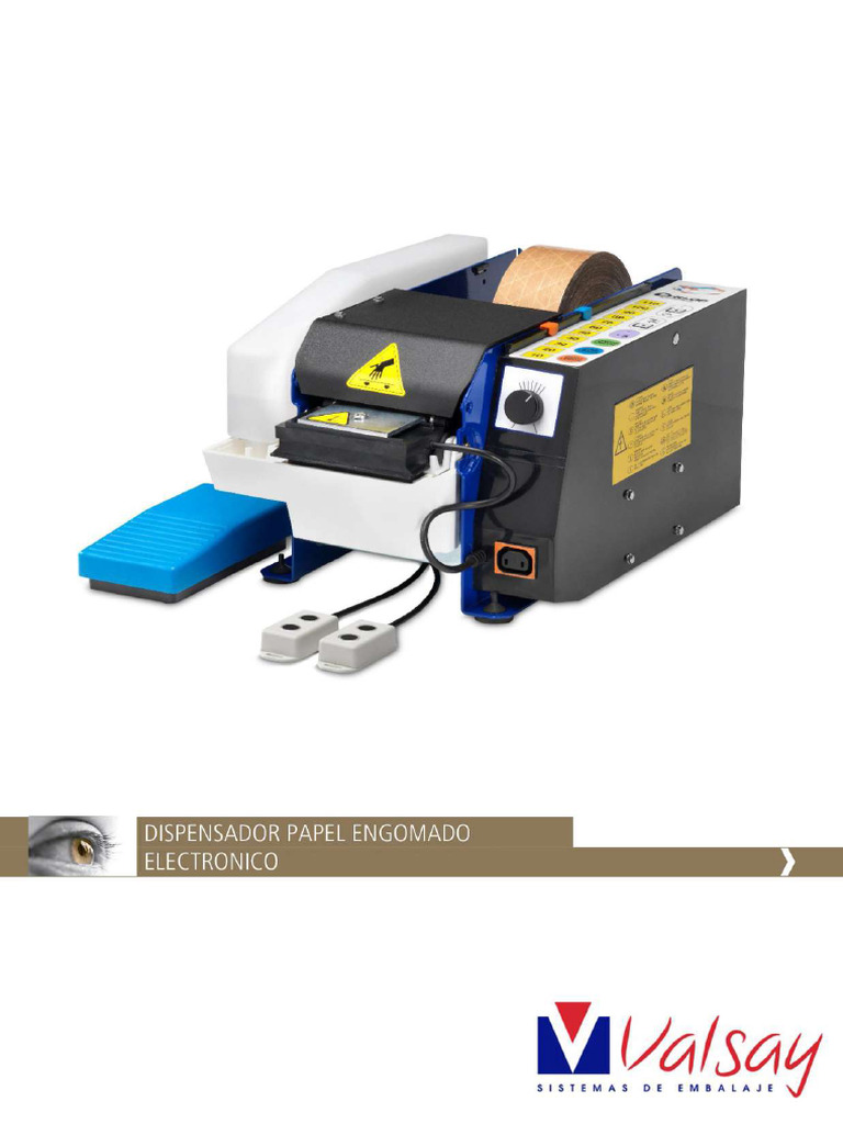 Ficha Tecnica Engomadora Electronica Valsay Sistemas de Embalaje S-L | PDF
