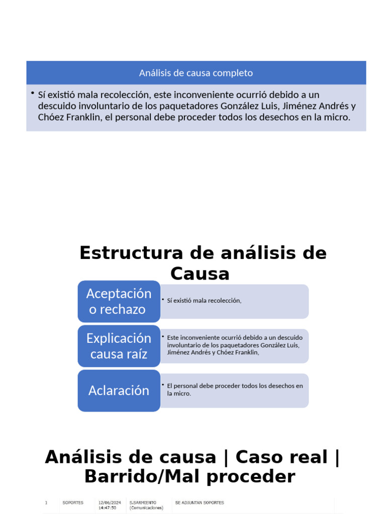 Estructura de Análisis de Causa | PDF
