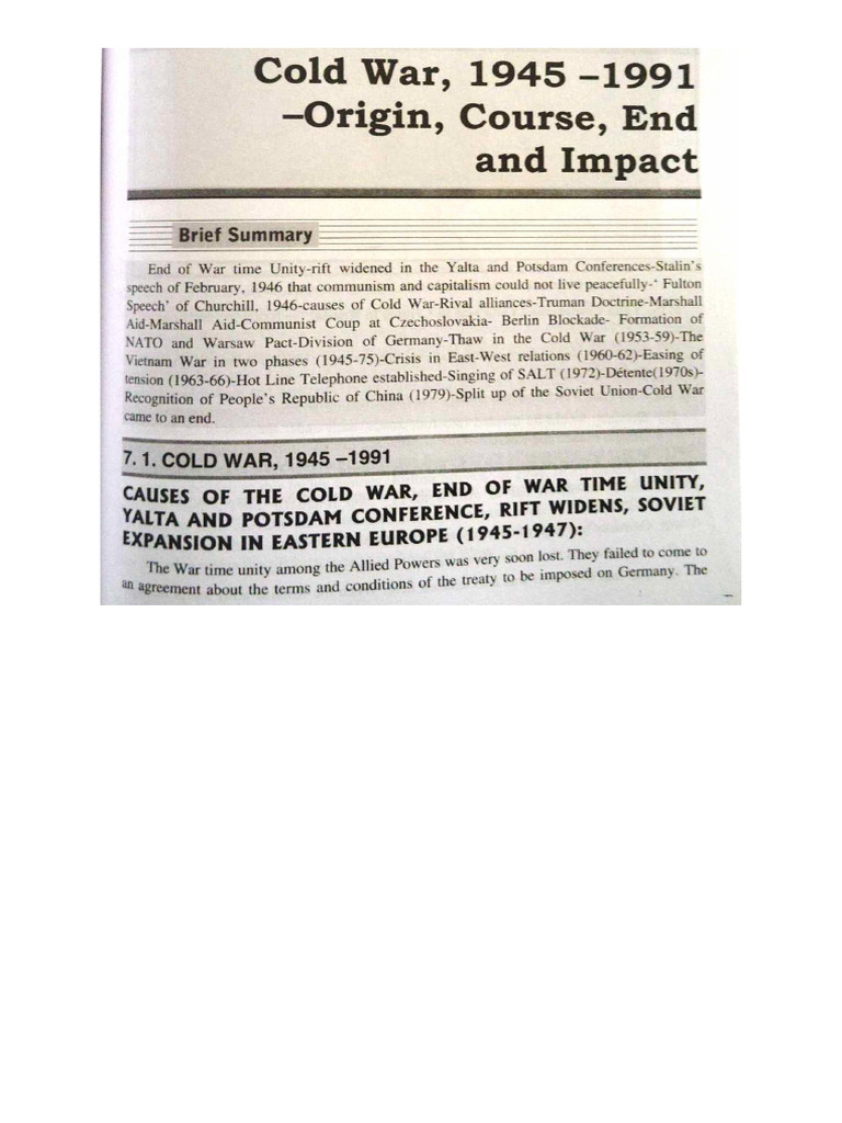 Project Cold War | PDF