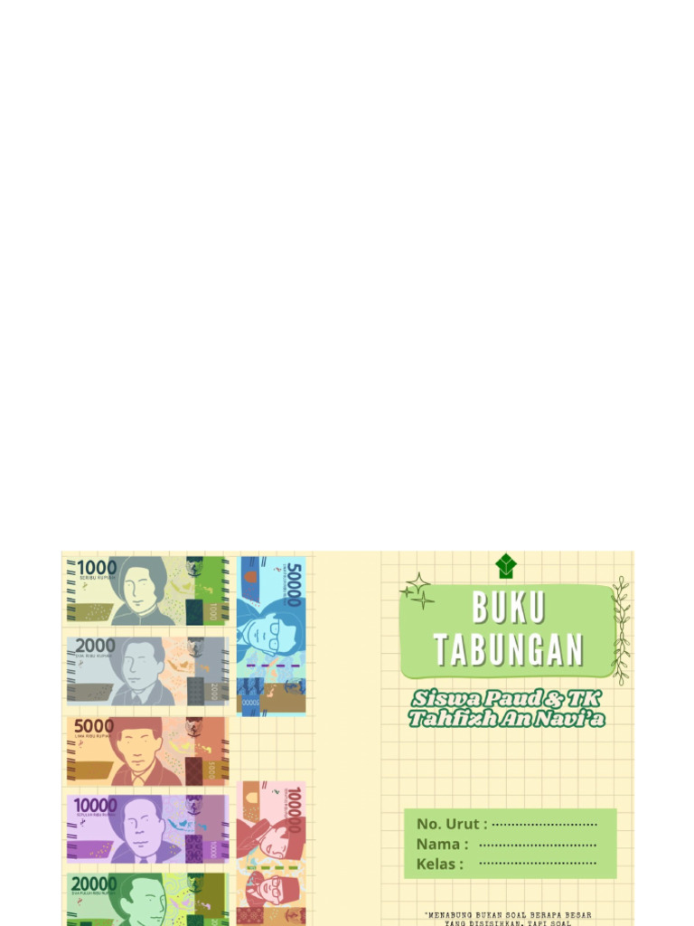 Cover Buku Tabungan | PDF
