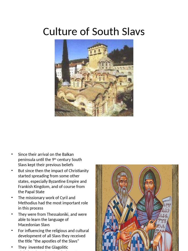 Culture of South Slavs in The Early and High Middle Ages | PDF | Slavs ...