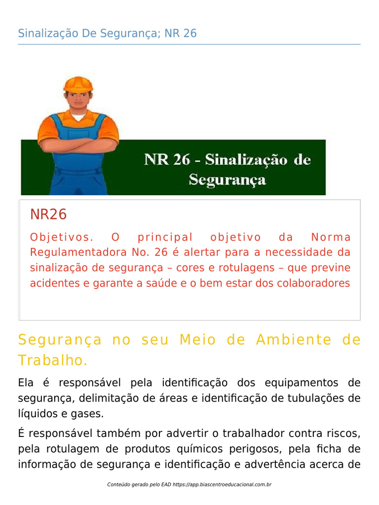 aula-1919-sinalizacao-de-seguranca-nr-26 | PDF | Radioatividade | Química