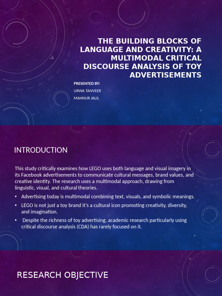 The Building Blocks of Language and Creativity A Multimodal Critical ...