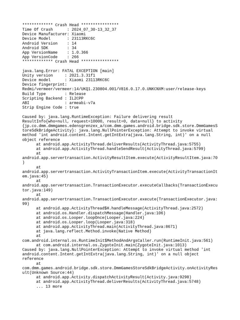 Mod Menu Crash 2024 07 30-13 32 37 | PDF | Java (Programming Language) | Android (Operating System)