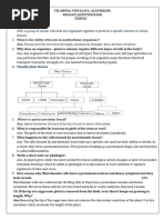 Tissues Work Sheet - Answer Key | PDF | Tissue (Biology) | Anatomy