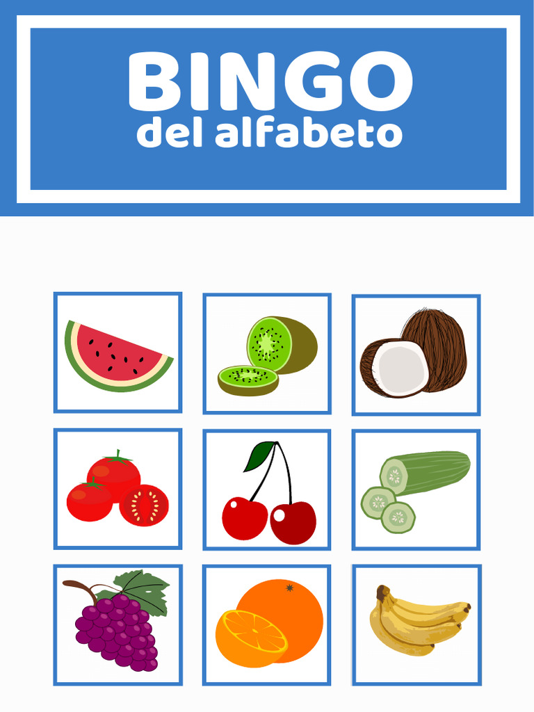 Bingo Del Alfabeto | PDF