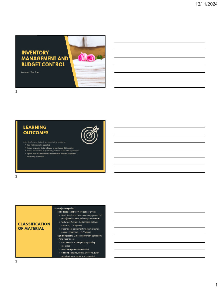 Lec 11 Inventory Management | PDF | Inventory | Business