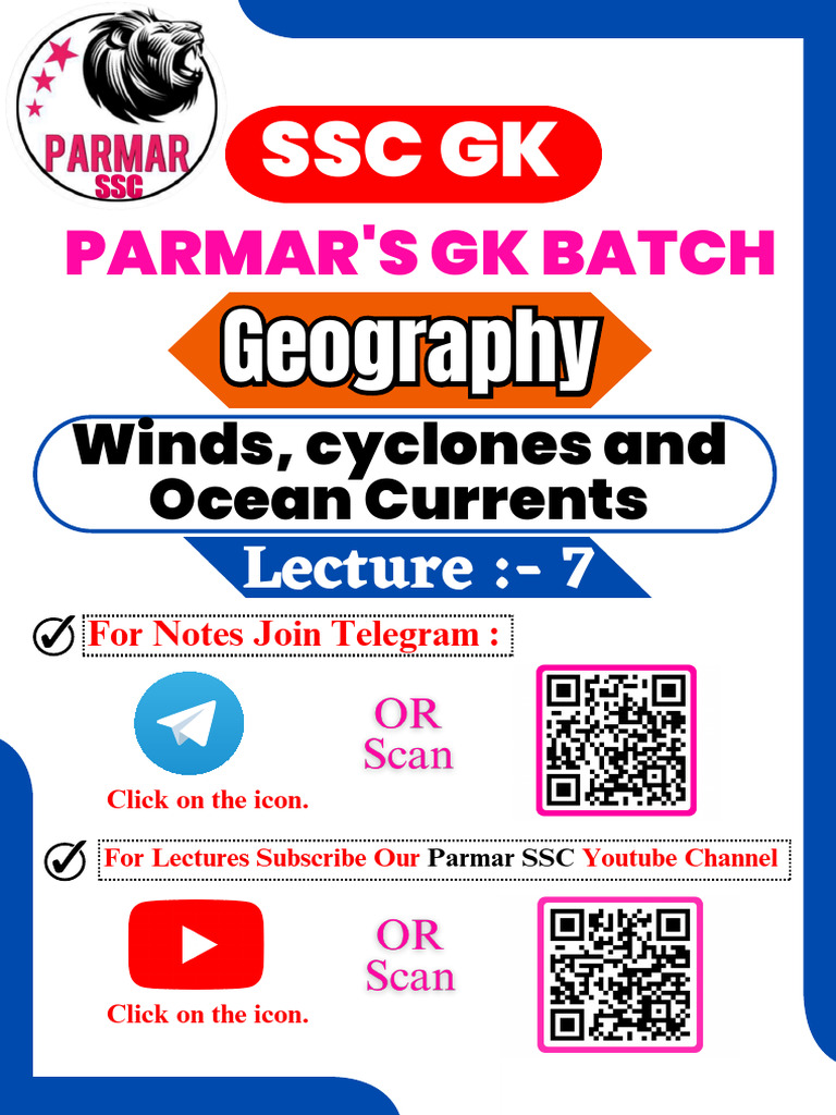 Wind, Ocean Current, Cyclone | PDF