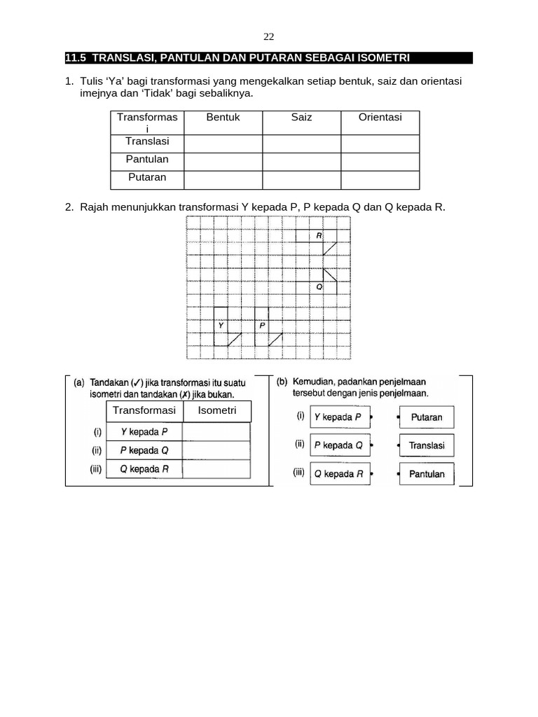 11 Transformasi Isometri Part B | PDF