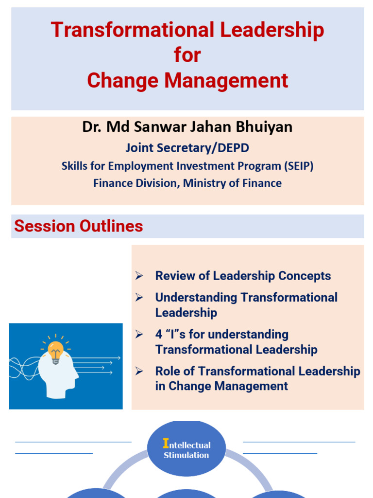 Transformational Leadership For Change Management | PDF ...