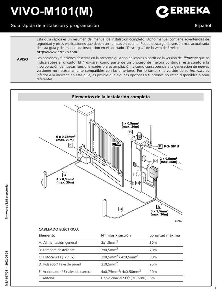 Manual de instalación VIVO-M101 | PDF | Equipo eléctrico | Bienes ...