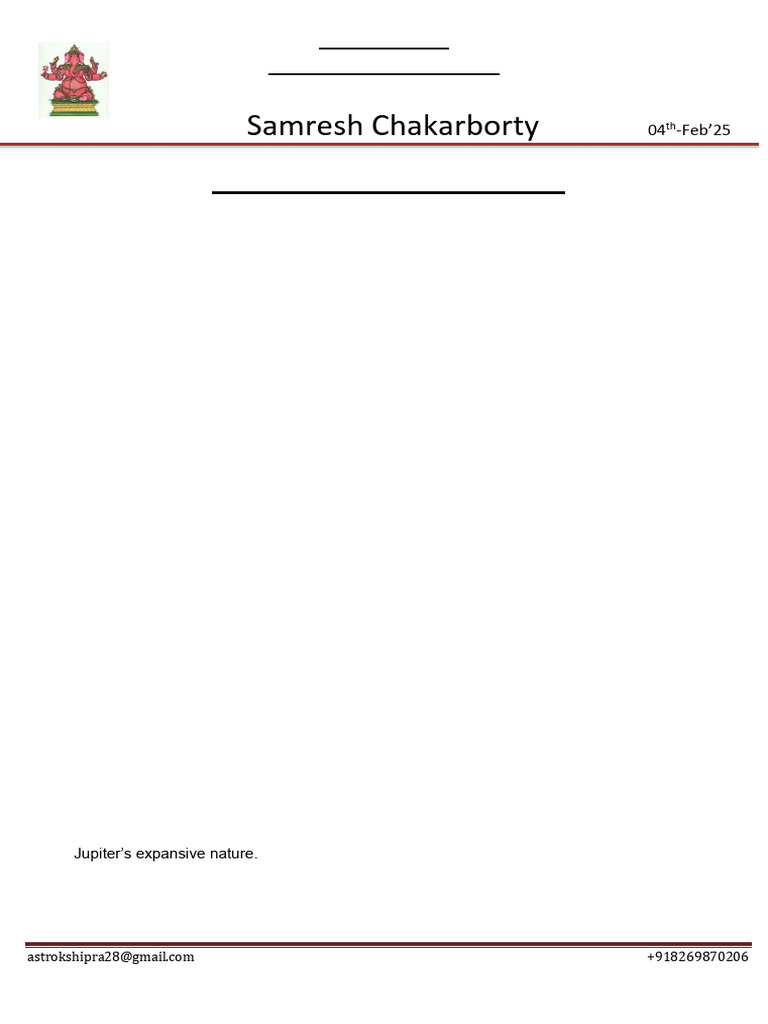 Chakraborty Samaresh - 15 Years Dasha Analysis | PDF | Planets In Astrology | New Age Practices