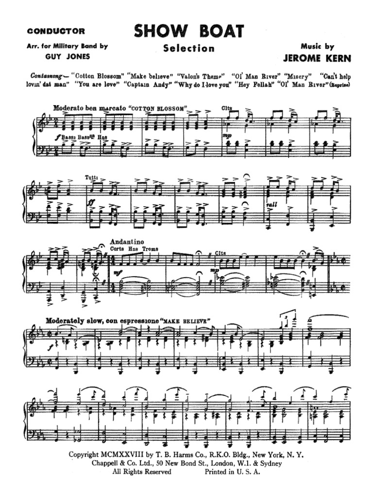 Showboat Score | PDF
