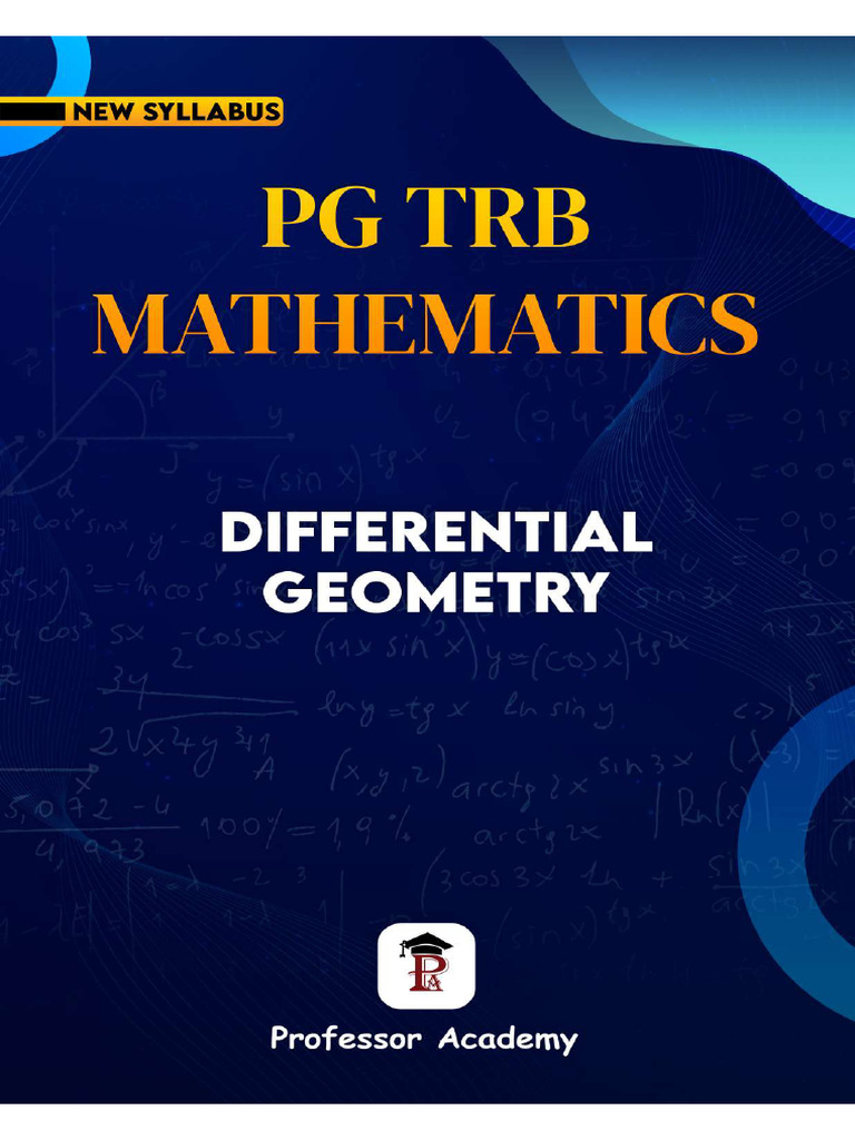 PG TRB New Syallabus Mathematics Book | PDF | Curvature | Curve