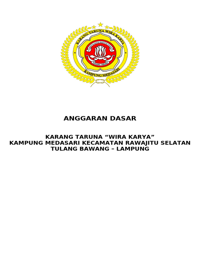 AD Karang Taruna MDS | PDF