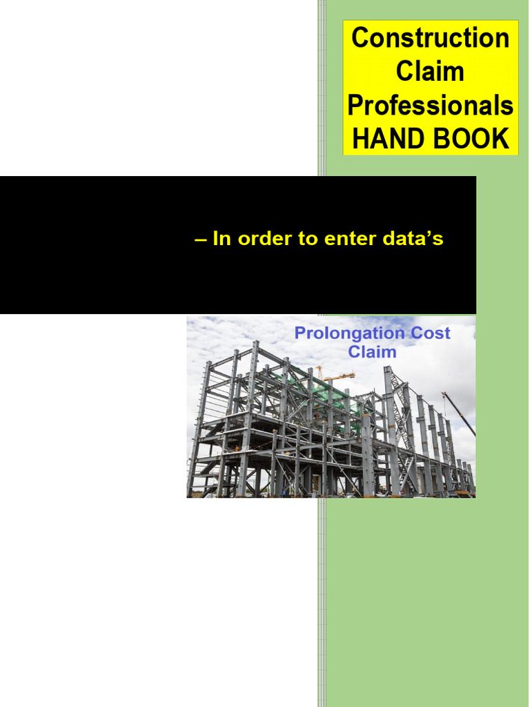 Prolongation Cost Claim - Implemetation | PDF | Crane (Machine ...