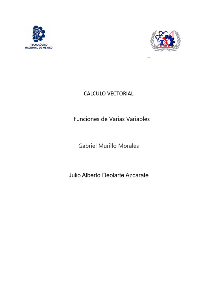 Funciones de Varias Variables | PDF | Función (Matemáticas) | Variable ...