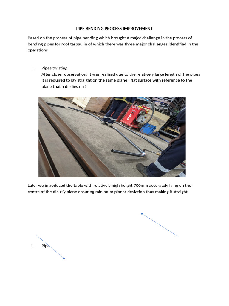 Pipe Bending Process Improvement | PDF