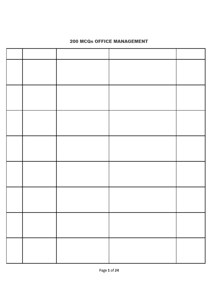 Office Management | PDF | Memorandum