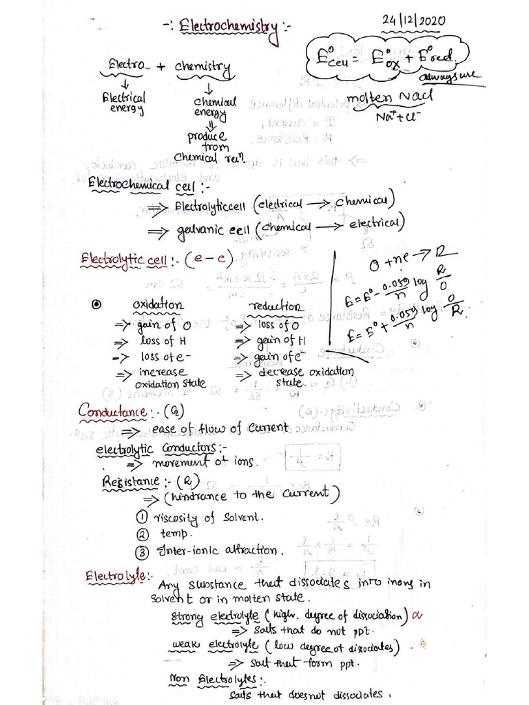 Electrochemistry Jchem | PDF