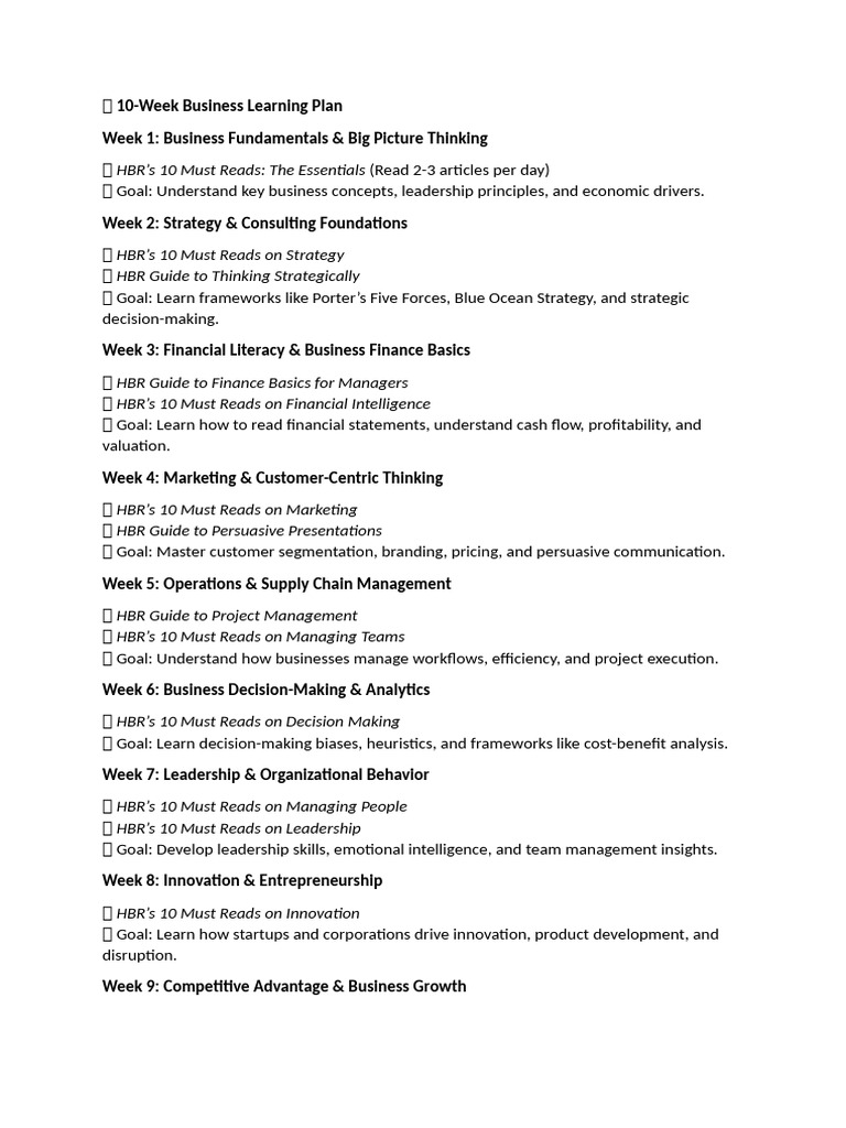 Business Fundamentals 1 To 10 | PDF | Strategic Management | Decision Making