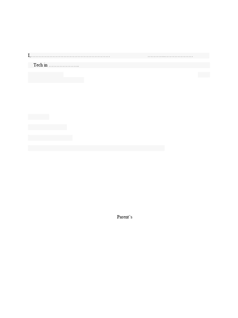 College Bus Facility Undertaking Form | PDF